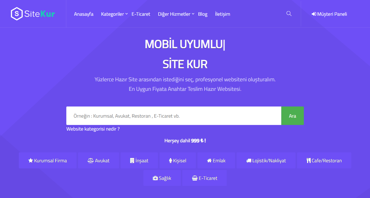 Script-Tema Satış v3 - Ucuz ve Kolay Hazır Web Sitesi Kurma